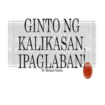 Ginto ng Kalikasan, Ipaglaban!.pptx