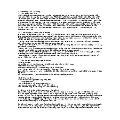 Gioi Thieu Ve Autolisp | PPT