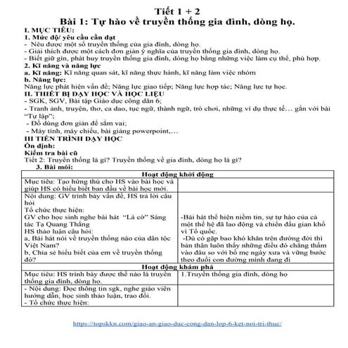 GIÁO ÁN GDCD 6 KẾT NỐI TRI THỨC.docx