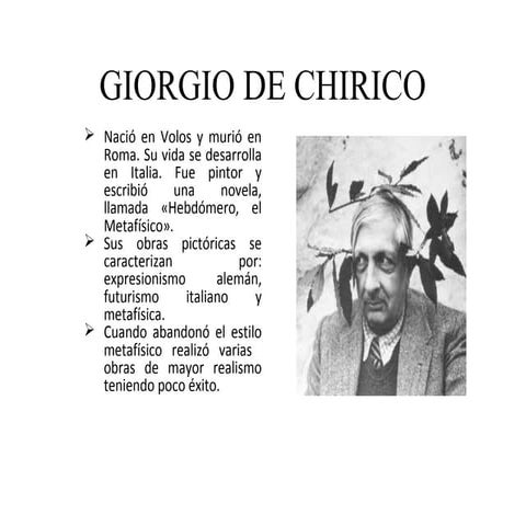 Giorgio De Chirico | PPT