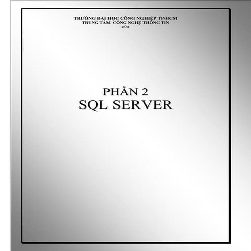 Giáo trình sql server 2000 | PDF