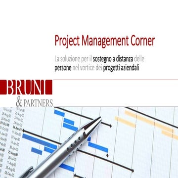 Project Management Corner - Giovanni Bruni | PPTX
