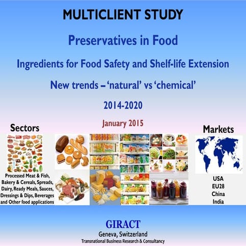 Preservatives : recent and future trends | PPTX
