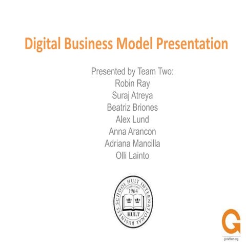 Girl Effect presentation | PPTX