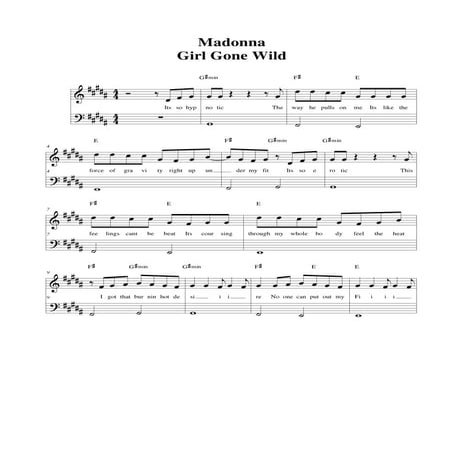 Girl gone wild – madonna | PDF