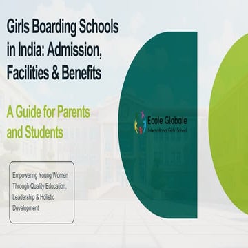 Girls Boarding Schools in India Admission, Facilities & Benefits | PDF
