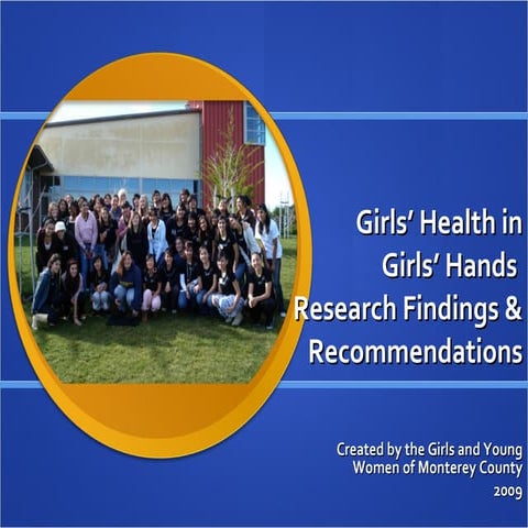 Girls' Health In Girls' Hands Full Presentation Final New | PPT