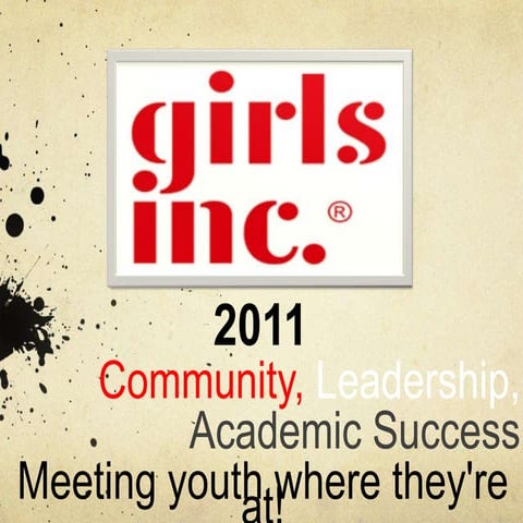 Girls inc | PPTX | Secondary Education | Education