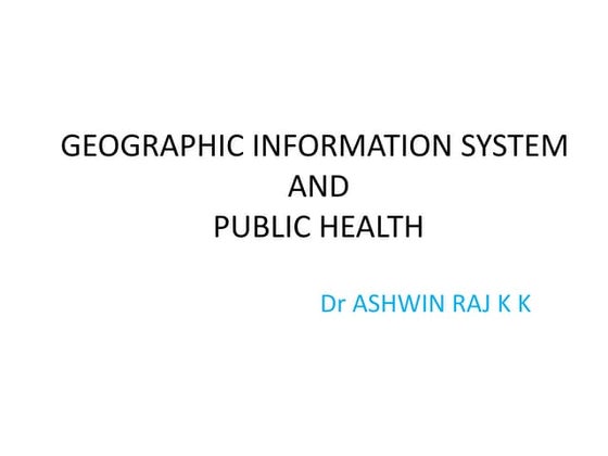 GIS in Health | PDF | Healthcare Industry | Industries