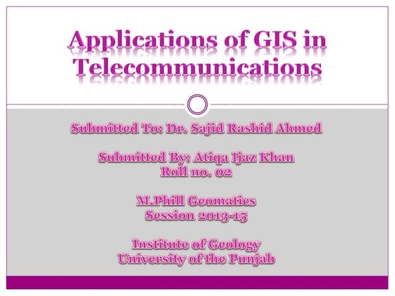 TechM GIS Telecom | PDF