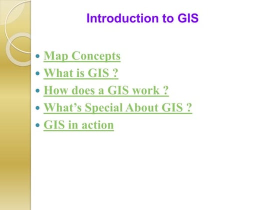 Introduction to GIS | PPT