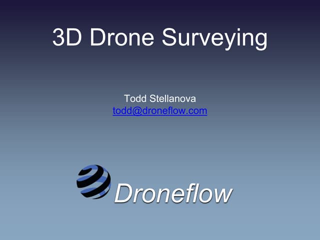 UAV/Drone survey and its methodology and applications | PPTX