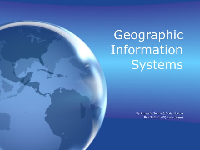 Introduction to GIS | PPTX