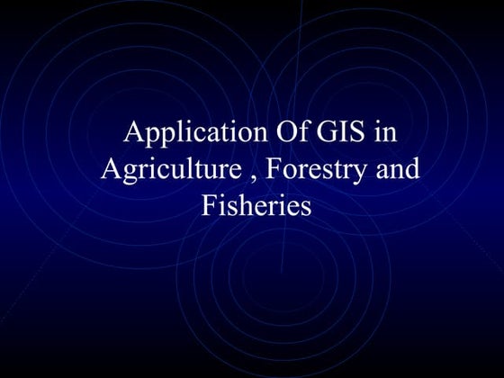 Application of GIS in agriculture | PPTX | Agriculture | Industries