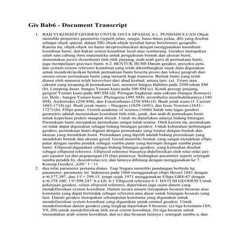 Gis bab6 | DOCX
