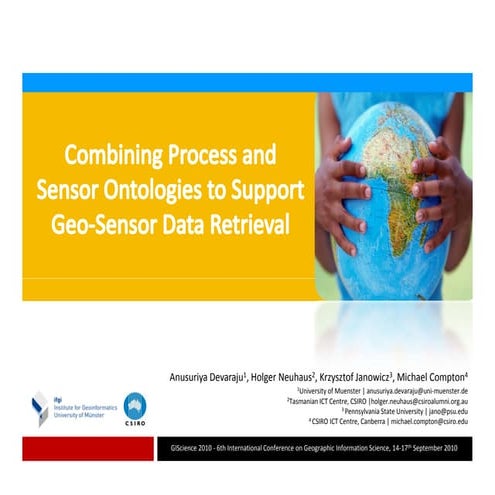 Combining Process And Sensor Ontologies To Support Geo Sensor Data Retrieval Ppt