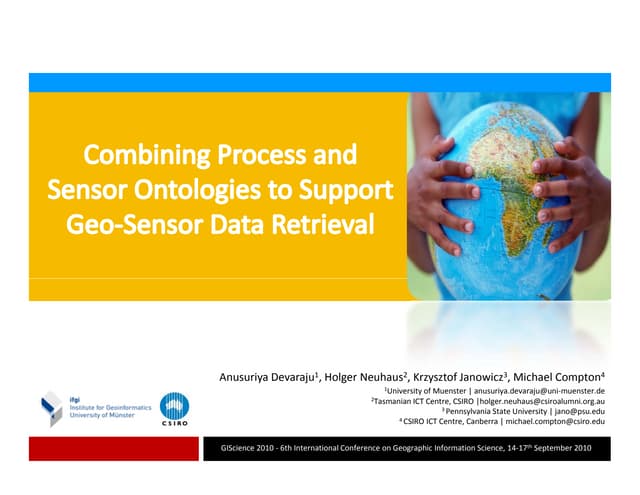 Combining Process And Sensor Ontologies To Support Geo Sensor Data Retrieval Ppt