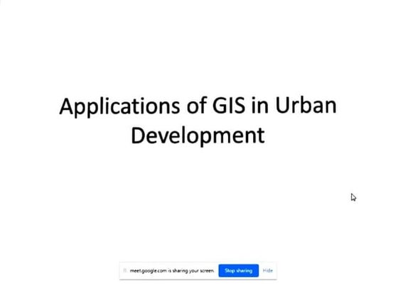 Application Of Gis In Urban Planning Ppt
