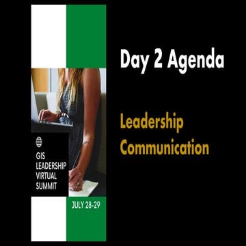 GIS Leadership Virtual Summit Day 2 | PPTX