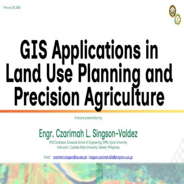 Geographic Information System (GIS) and Its Application in Precision ...