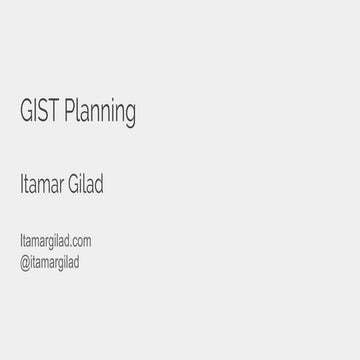 Gist planning | PPT
