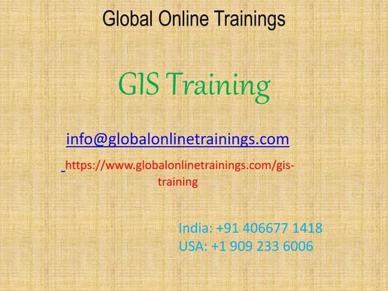 QGIS Training.pptx | Geography | Science