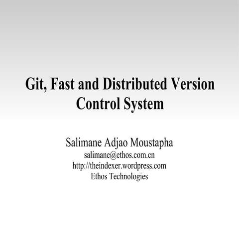 Git Fast And Distributed Source Code Management Ppt 3360