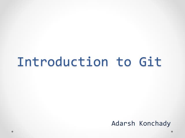 Git Basic Commands Pptx Computing Technology And Computing