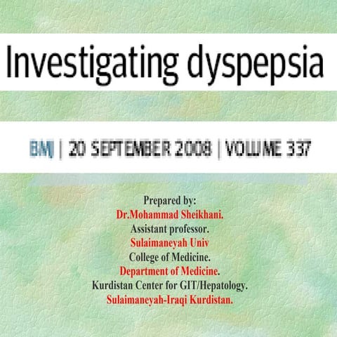 Git Bmj Dyspepsia Mangement. | PPT | Digestive Disorders | Diseases and Conditions