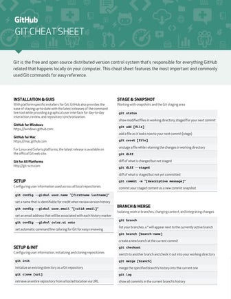 Github git-cheat-sheet | PDF