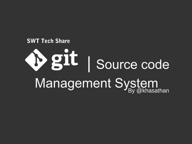 Git Scm Ppt