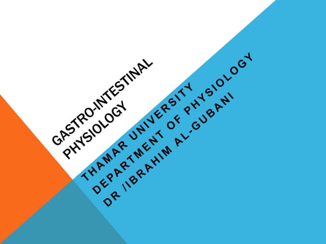 Presentation on the mechanism of HCl production in the stomach | PPTX