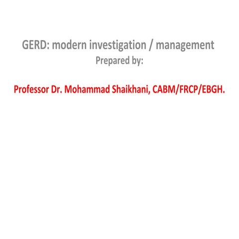 GIT 4th GERD 2016 | PPT