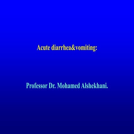 Git 6th acute diarrhea | PPT