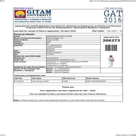 Gitam | PDF | Education