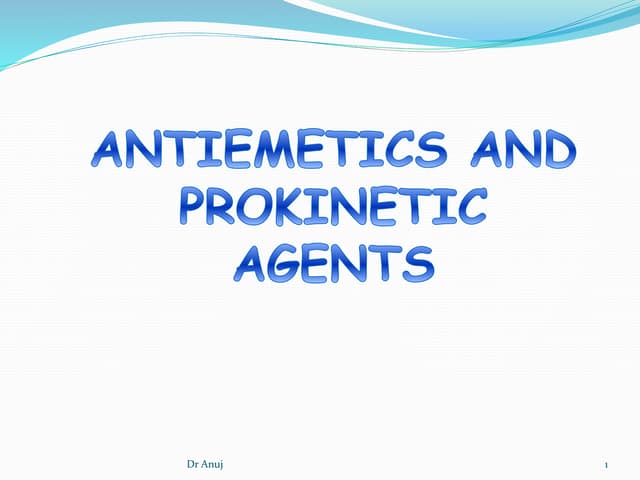 Emetics and antiemetics | PPTX