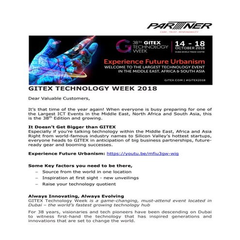 Gitex invitation letter | PDF