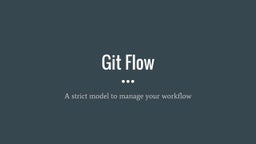 Git flow for daily use | PPT