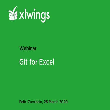 Git for Excel (Webinar) | PDF