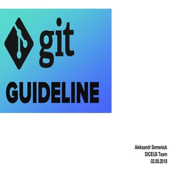 Git guideline | PDF