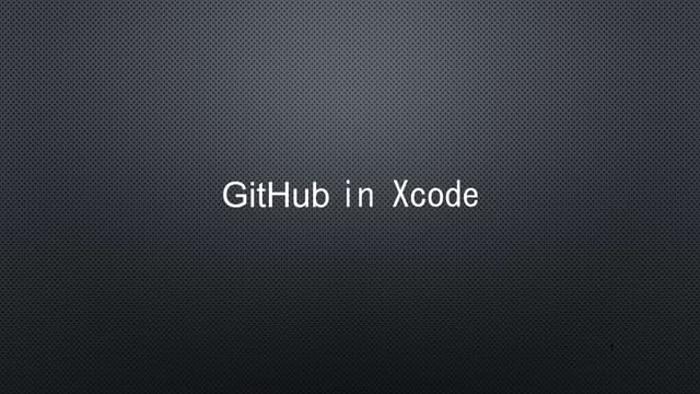 Github In Xcode Ppt