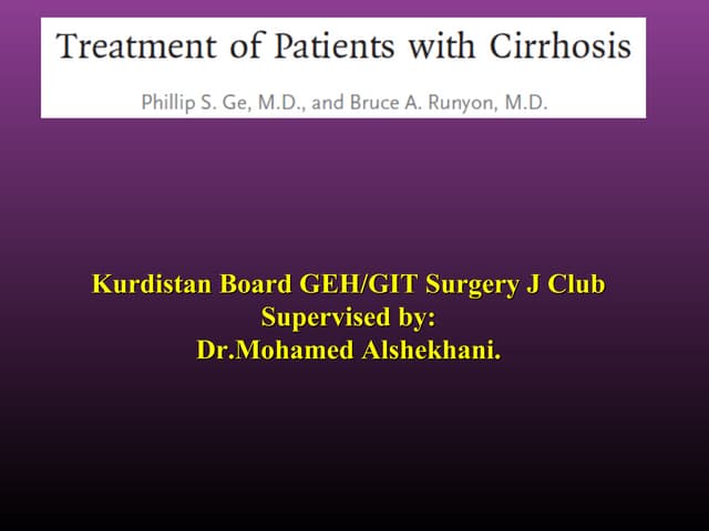 Case presentation on Decompensated Chronic Liver Disease (Non Alcoholic ...