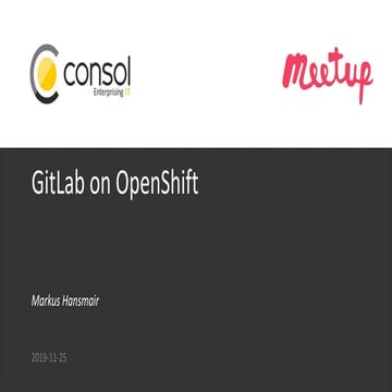 GitLab on OpenShift | PPT