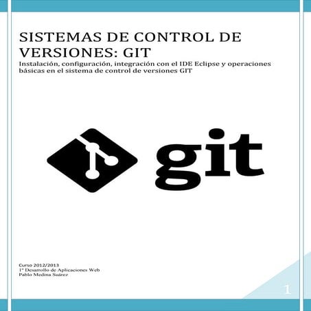 Sistemas de control de versiones: Git