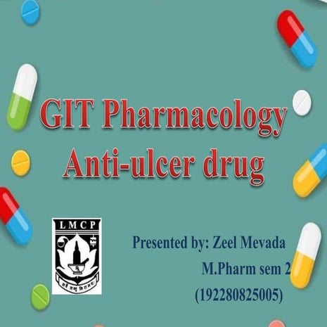 Git pharmacology anti ulcer drug zeel | PPTX | Digestive Disorders ...