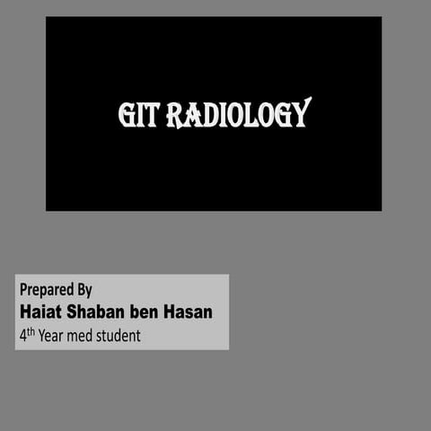 Git radiology haiat ben hasan | PDF