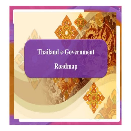Thailand e-Government Roadmap | PDF | Internet | Computing