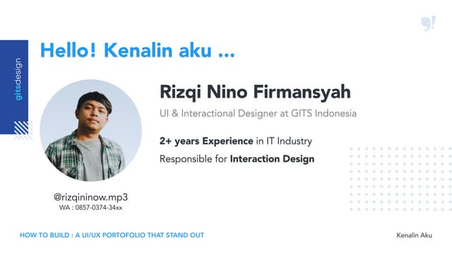 GITS Webinar: How to Build UI/UX Portfolio that Stand Out | PPT GITS Webinar: How to Build UI/UX Portfolio that Stand Out | PPT