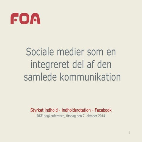 Bliv konge af de sociale medier - Gitte Hejbjerg | PDF