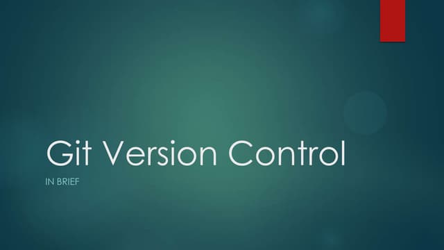 Git Version Control Ppt 7961